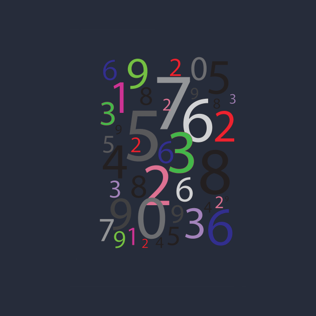 Numbers pattern - Numbers - T-Shirt | TeePublic