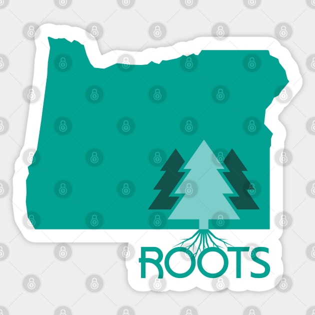 Roots - Oregon (Modern) - Oregon - Sticker | TeePublic