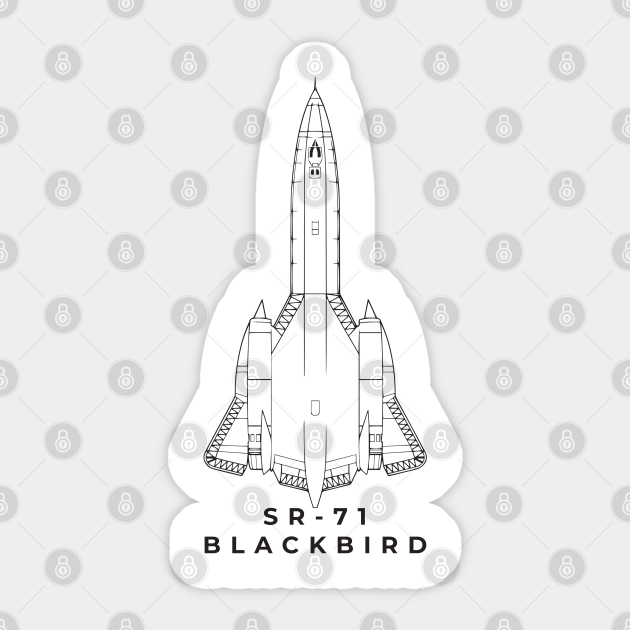 SR-71 Blackbird - Sr71 Blackbird - Sticker | TeePublic