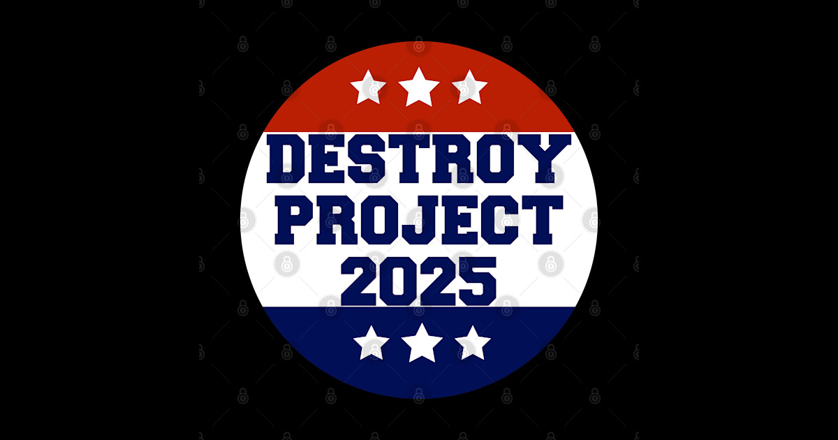 destroy project 2025 - Kamala Harris - Sticker | TeePublic