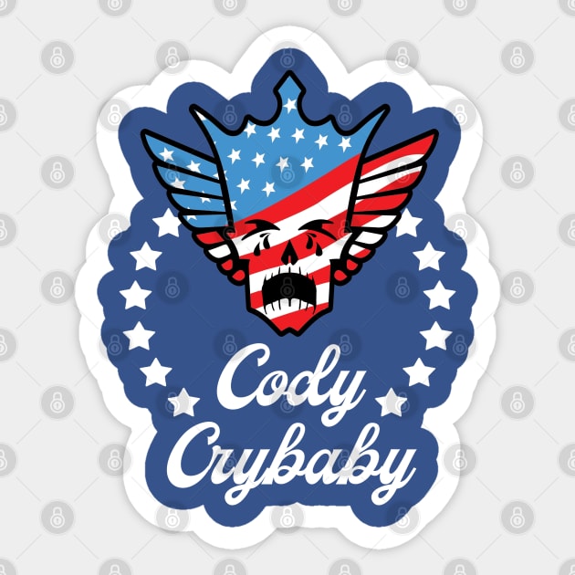 Cody Crybaby - Wrestling - Sticker | TeePublic