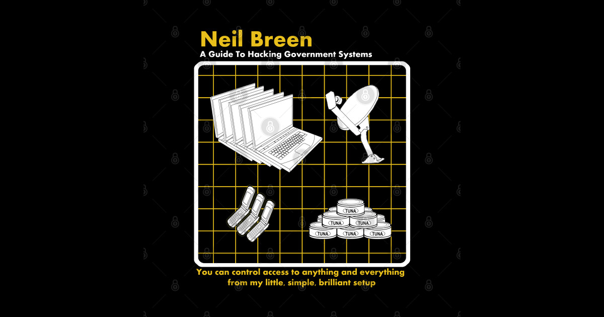 Neil Breen A Guide to Hacking - Neil Breen - Sticker | TeePublic