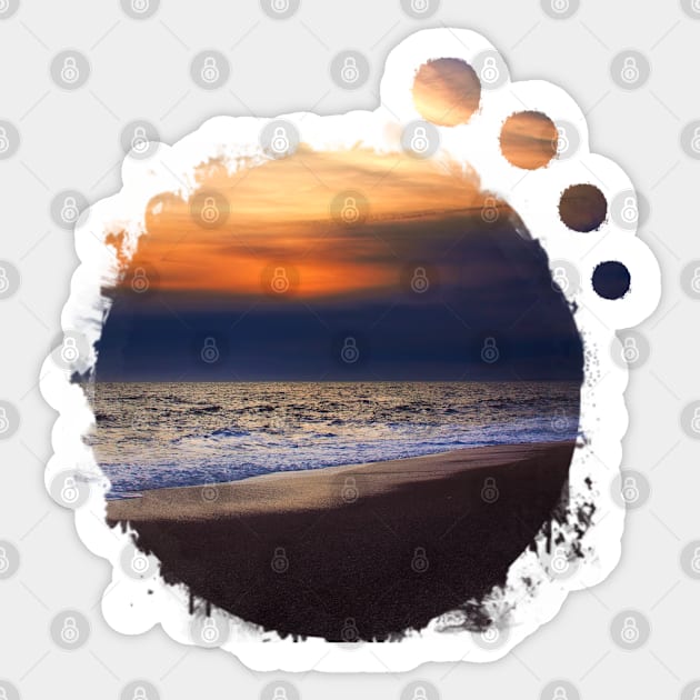 Sunset Beach - Sunset - Sticker | TeePublic