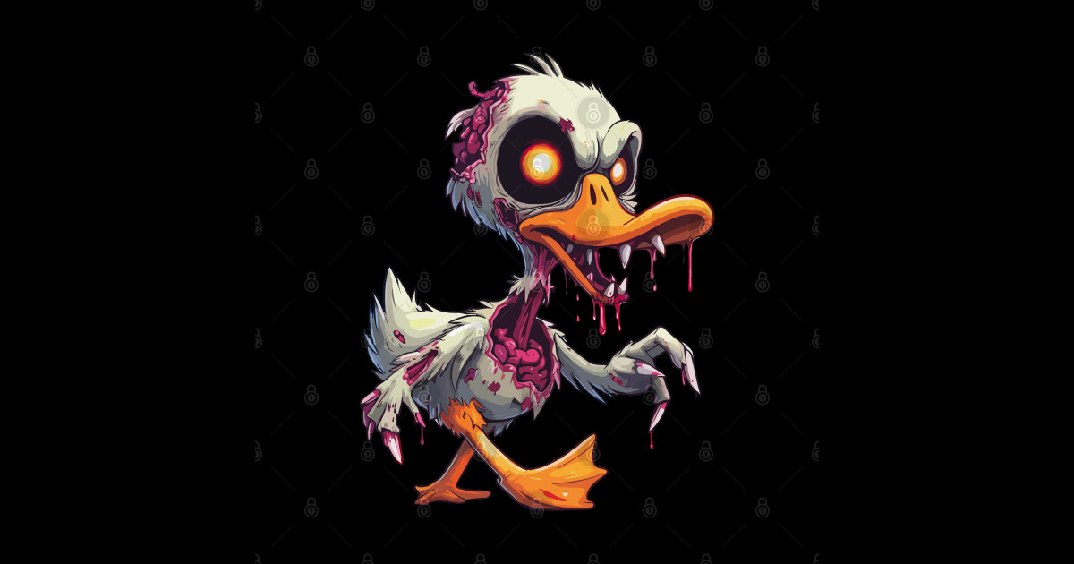 Zombie Duck - Duck - Sticker | TeePublic