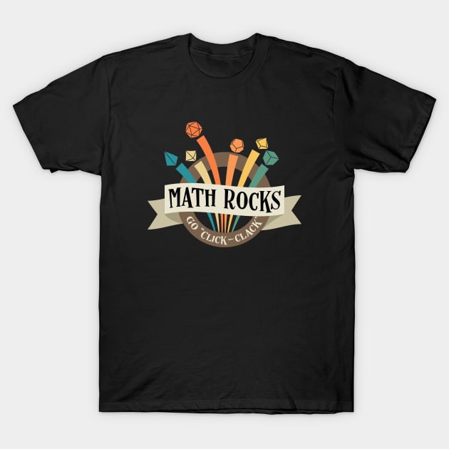 Math Rocks Funny Dice - Dice - T-Shirt | TeePublic