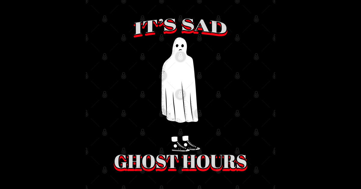 Sad Ghost Hours - Sad Ghost - Sticker | TeePublic