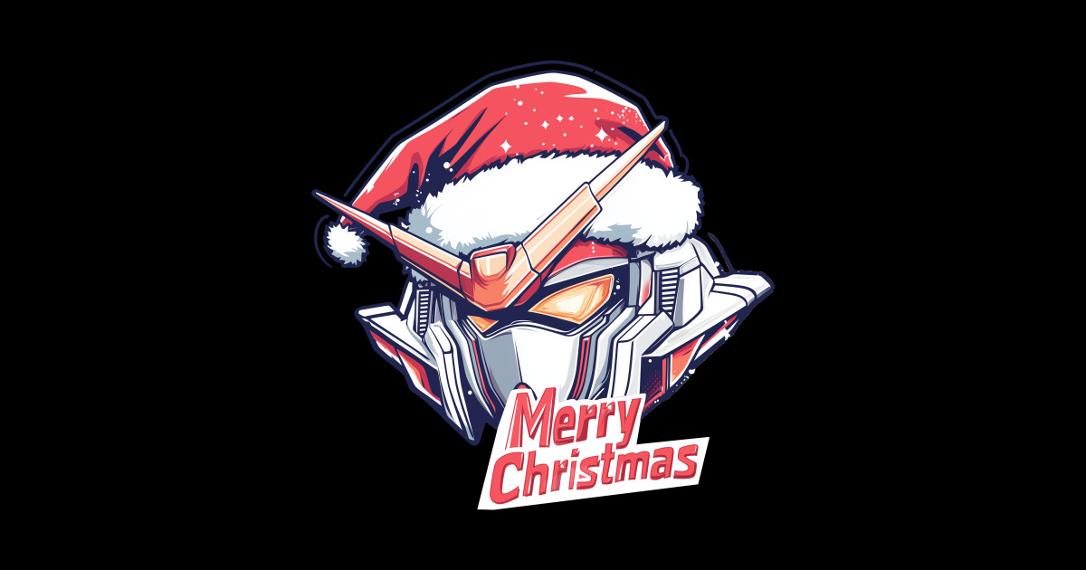 Gundam Christmas - Gundam Christmas - Sticker | TeePublic
