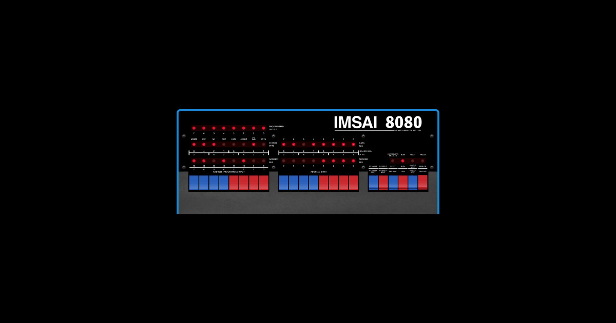 IMSAI 8080 Microcomputer - Retro Computer - Sticker | TeePublic