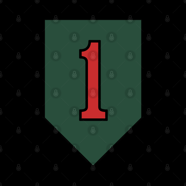 "The Big Red One" 1st Infantry Division Insignia - Big Red One - Pin ...