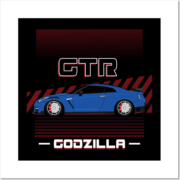GTR R35 Godzilla jdm style - Gtr R35 - Posters and Art Prints | TeePublic