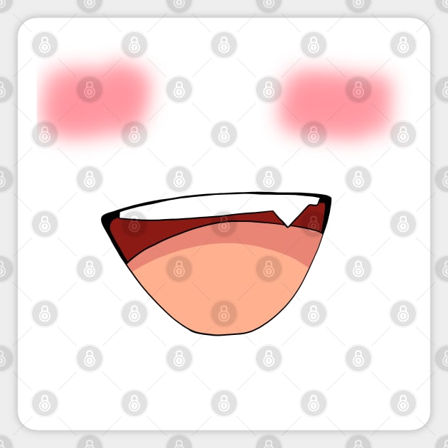 Neko Mouth - Kawaii Anime - Neko Mask - Sticker | TeePublic
