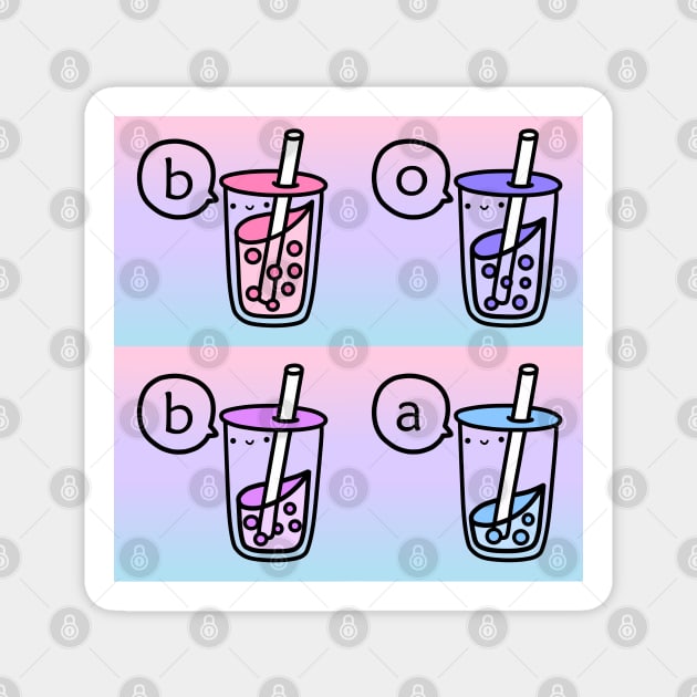 Boba Tea Collage! - Bubble Tea - Sticker | TeePublic