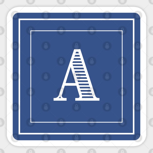 Letter A Monogram - Monogram A - Sticker | TeePublic