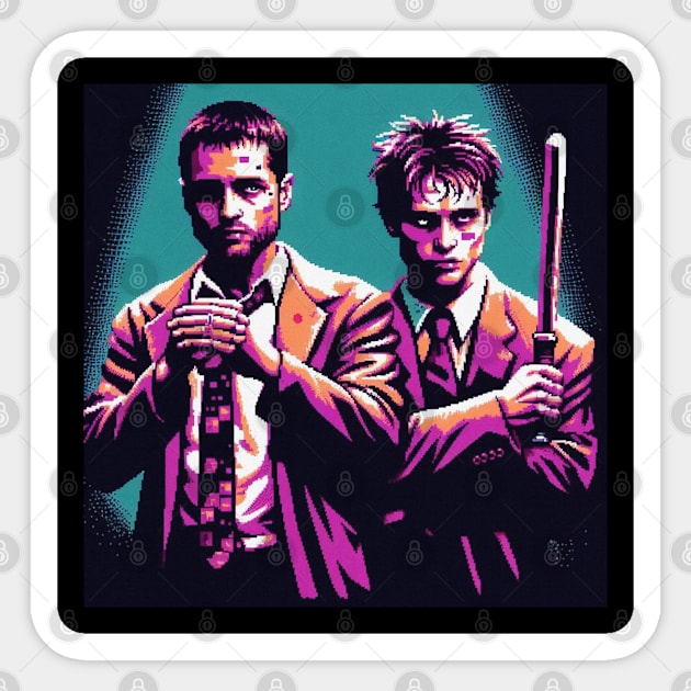 Fight Club Pixel Art - Fight Club - Sticker | TeePublic