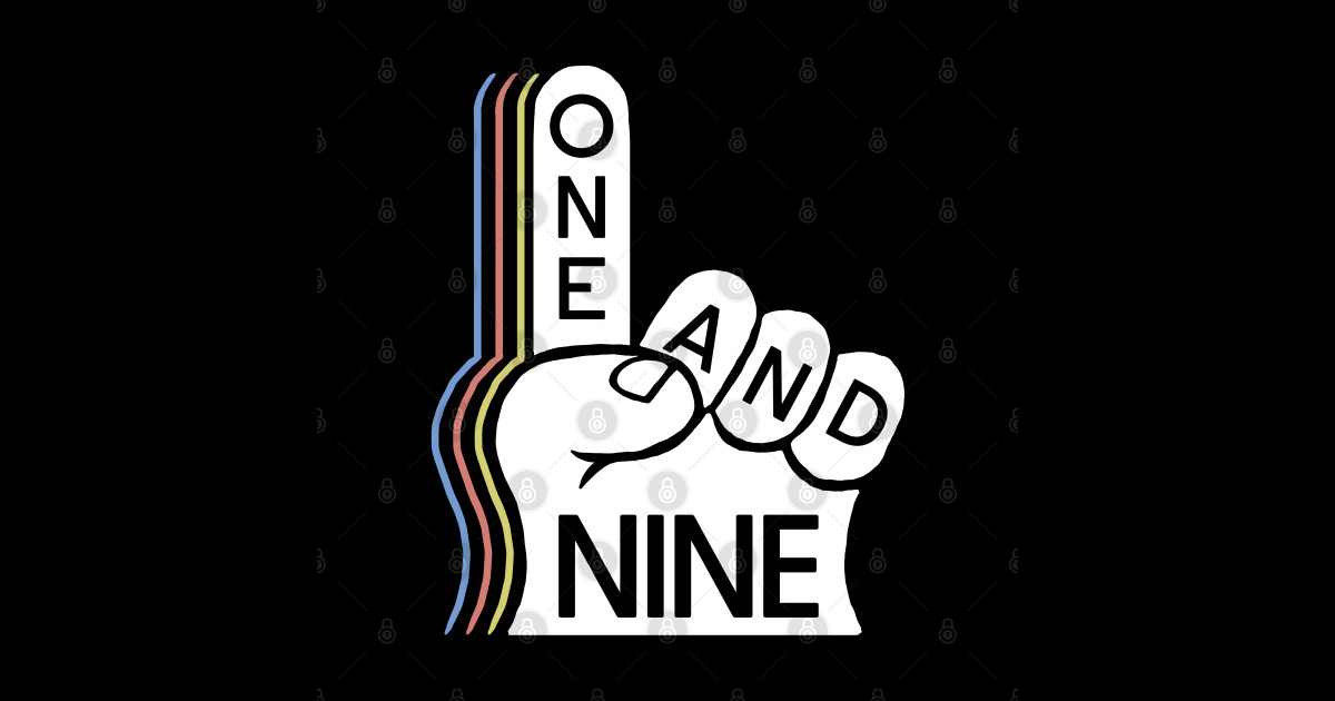 One And nine hand (19th) - 19th Edition - Sticker | TeePublic