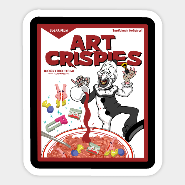 Art crispies Terrifier - Terrifier - Sticker | TeePublic