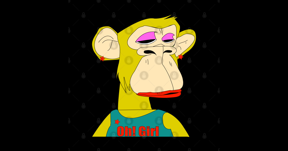 Newest Oh! girl sad ape nft (non fungible token) - Newest Oh Girl Sad Ape Nft Non Fungib ...