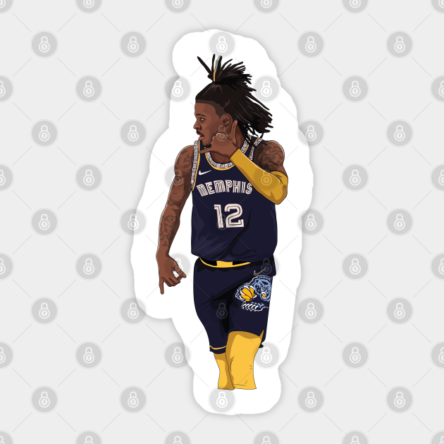 Ja Morant - Ja Morant - Sticker | TeePublic