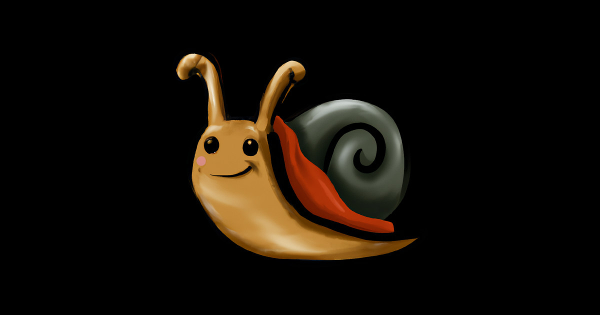 Cute Snail Drawing - Snail - Magnet | TeePublic