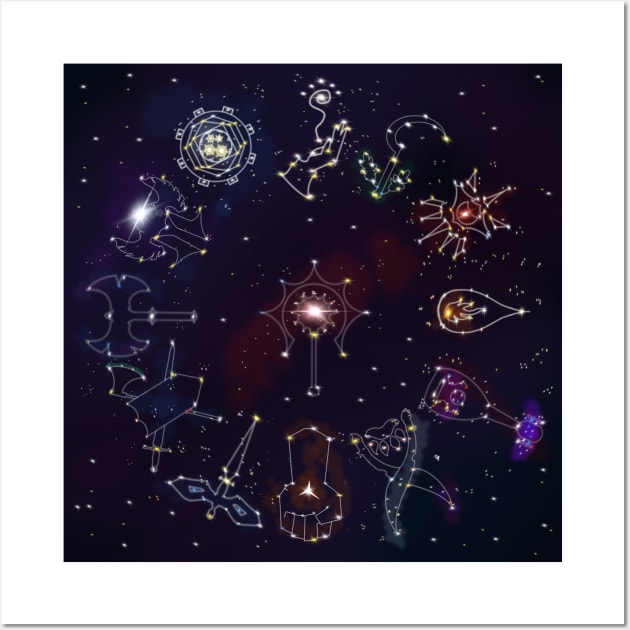 DnD Constellation Wheel - Constellations - Posters and Art Prints ...