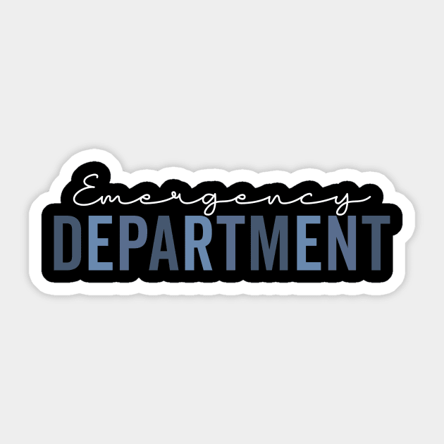 Emergency Department ED ER Nurse - Emergency Room - Emergency ...