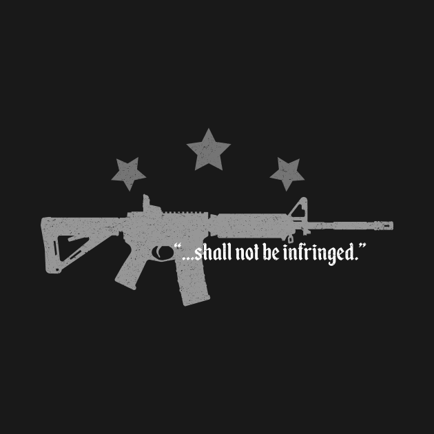 Shall Not be Infringed v2 (Distressed) - Second Amendment - Hoodie ...
