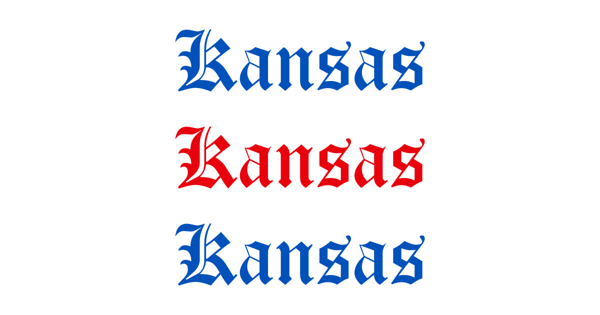 Kansas Medieval Gothic Font - Kansas - T-Shirt | TeePublic