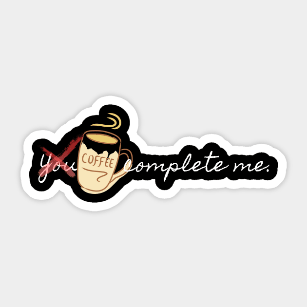 Definitely coffee -black - Coffee Lovers Gifts - Sticker | TeePublic