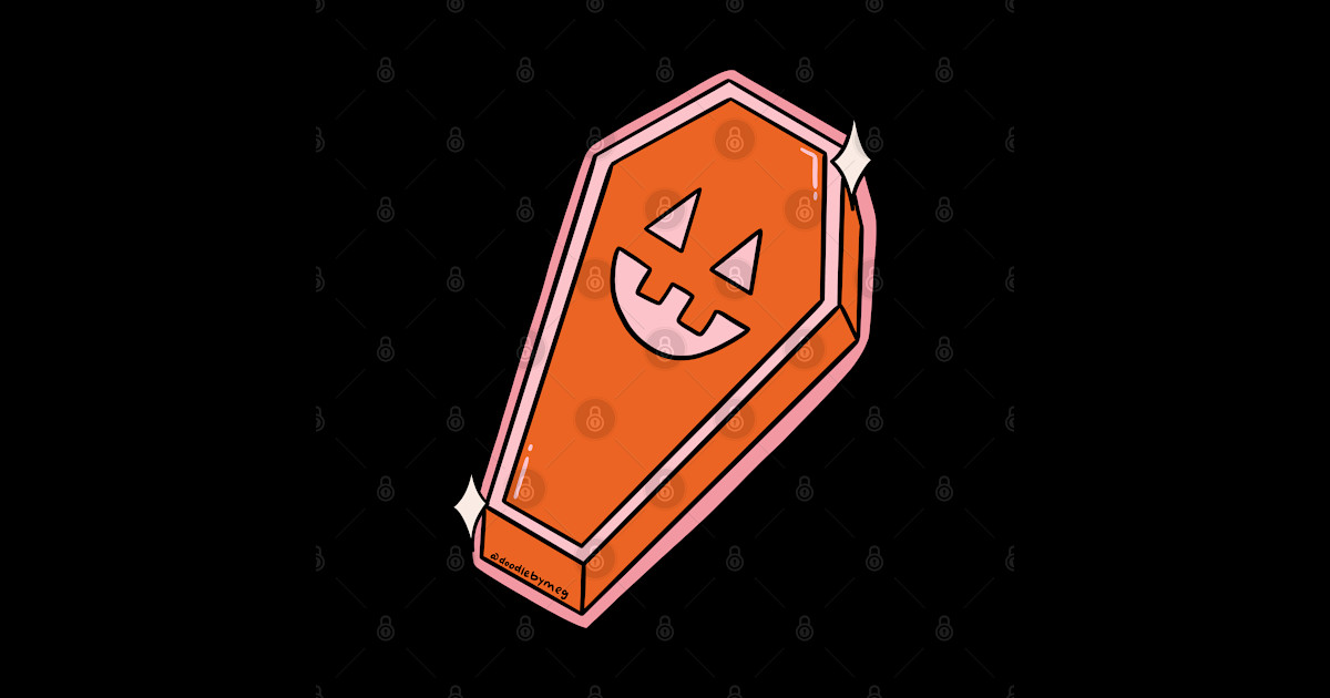 Cute Casket - Casket - Sticker | TeePublic