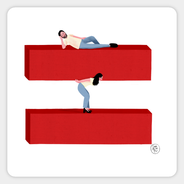 gender inequality - Gender - Sticker | TeePublic