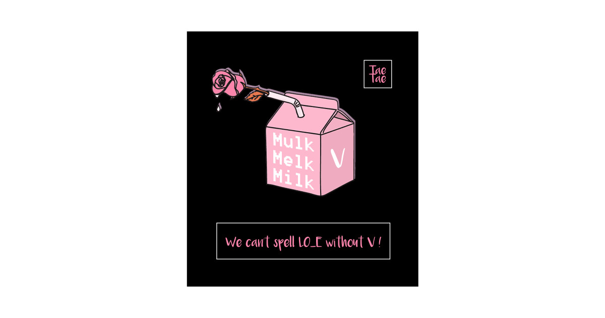 (Limited Edition) BTS V : Mulk, Melk, Milk - Bts Merch - T-Shirt ...