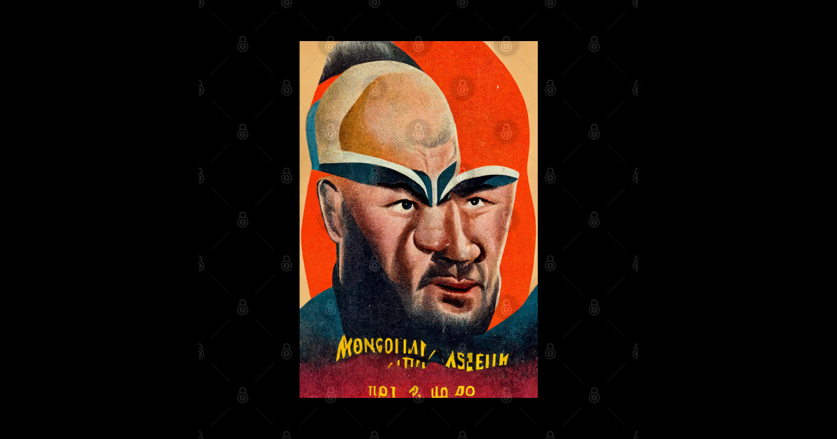 The Mongolian Assassin - Professional Wrestling - Sticker | TeePublic