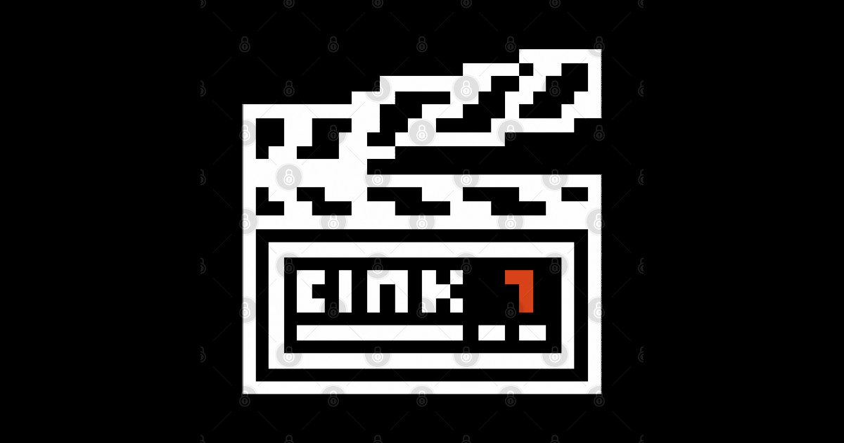 Pixel Art - Movie Ciak - Pixel - Sticker | TeePublic