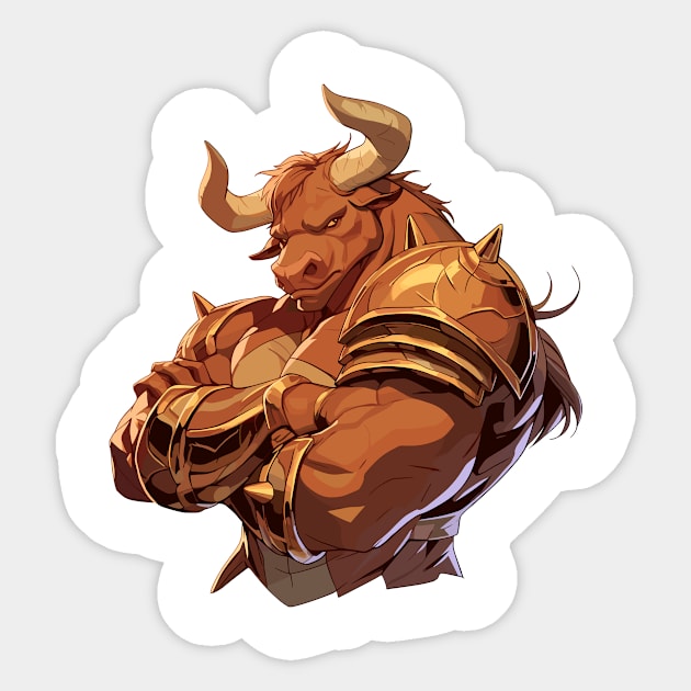 One DnD Minotaur - One Dnd - Sticker | TeePublic