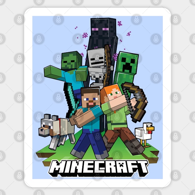 minecraft! - Minecraft - Sticker | TeePublic