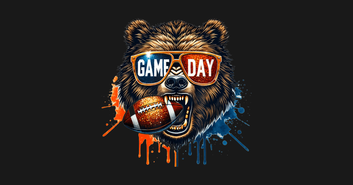 Game Day Bear - Game Day Bear - T-Shirt | TeePublic