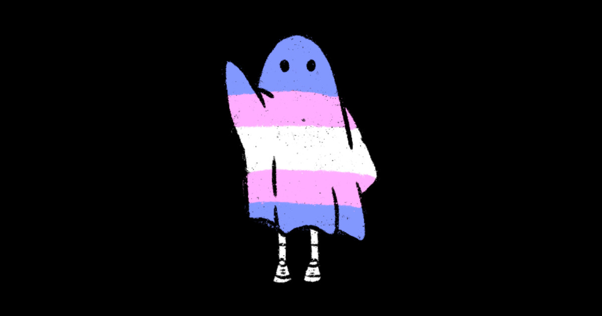 Transgender Ghost - Lgbt - Sticker | TeePublic