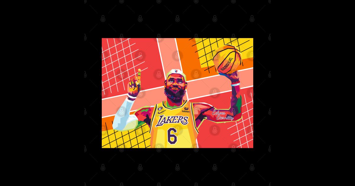 king james pop art - King James - Sticker | TeePublic
