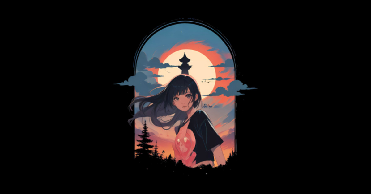 anime girl - Anime Girl - Sticker | TeePublic