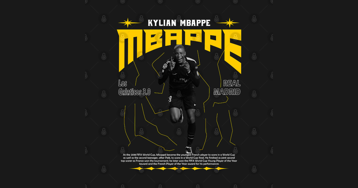 Kylian Mbappe - Mbappe - T-Shirt | TeePublic