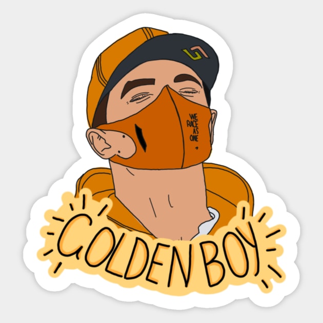 Lando Norris - Golden Boy - F1 - Sticker | TeePublic