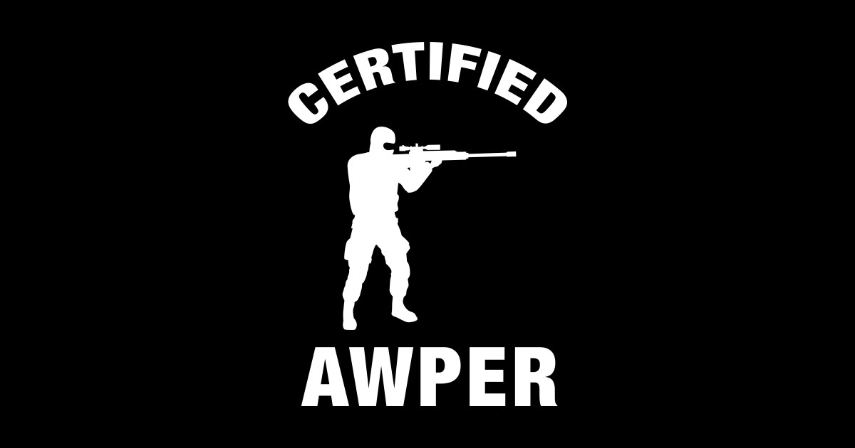 Certified Awper Sniper AWP Gaming - Csgo - Sticker | TeePublic