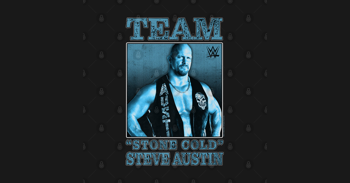 Stone Cold Steve Austin Centered Poster - Stone Cold Steve Austin - T ...
