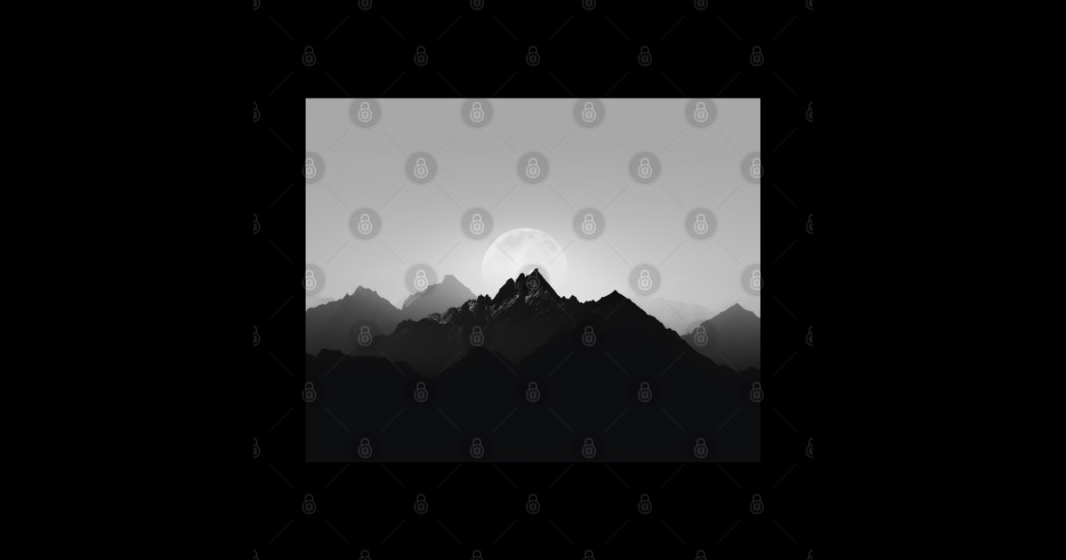 Mountains Landscape Black Gradient - Mountains Landscape Black Gradient ...