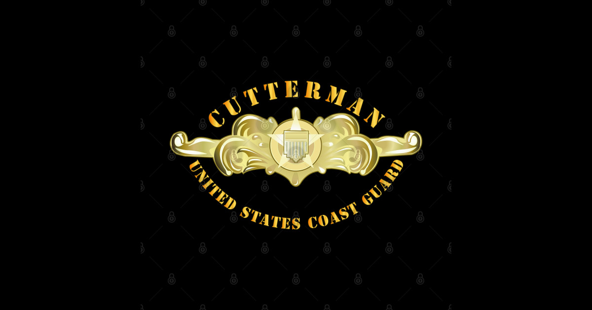 USCG - Cutterman Badge - Officer - Gold - Uscg Cutterman Badge Officer ...