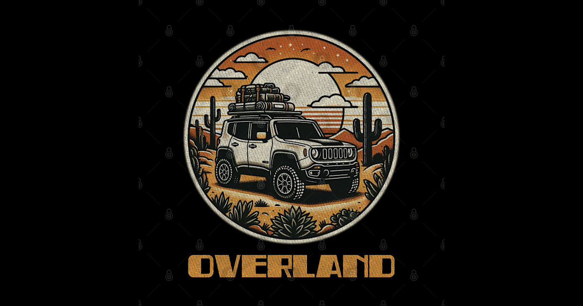 Overland Jeep renegade - Overland - Sticker | TeePublic