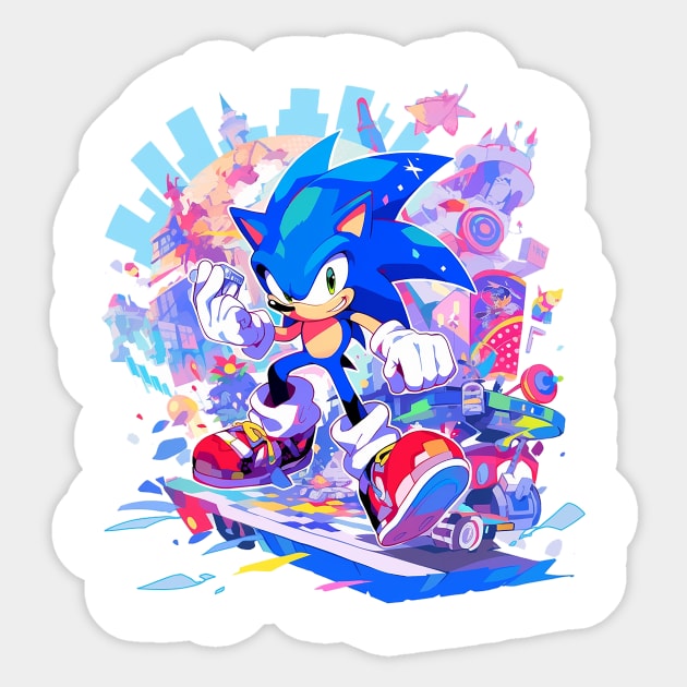 sonic - Sonic - Sticker | TeePublic