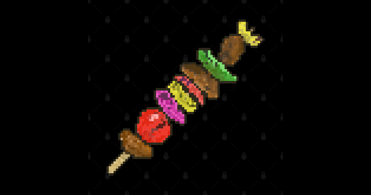 tasty barbeque pixel art - Barbeque - Posters and Art Prints | TeePublic
