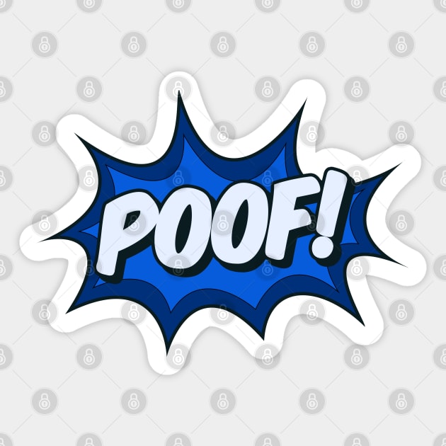 Poof! Comic Effect - Comic - Sticker | TeePublic