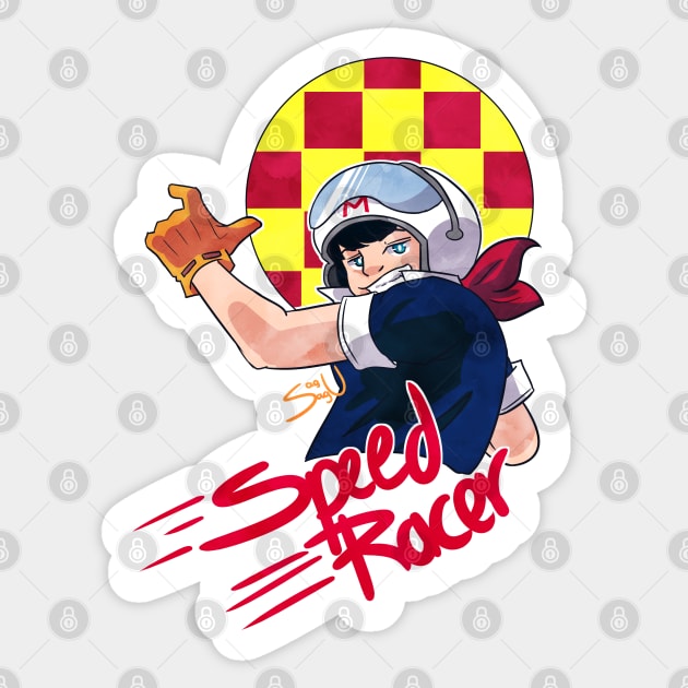 GO SPEED RACER GO - Speed Racer - Sticker | TeePublic